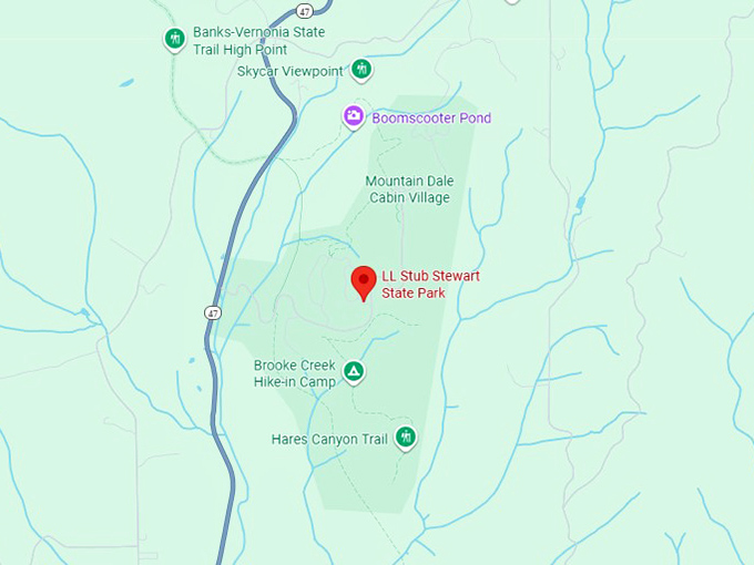 16. l.l. stub stewart state park map