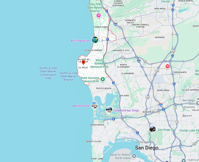 16. la jolla map