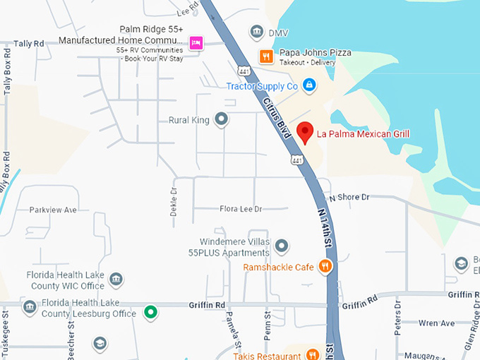 16. la palma mexican grill map