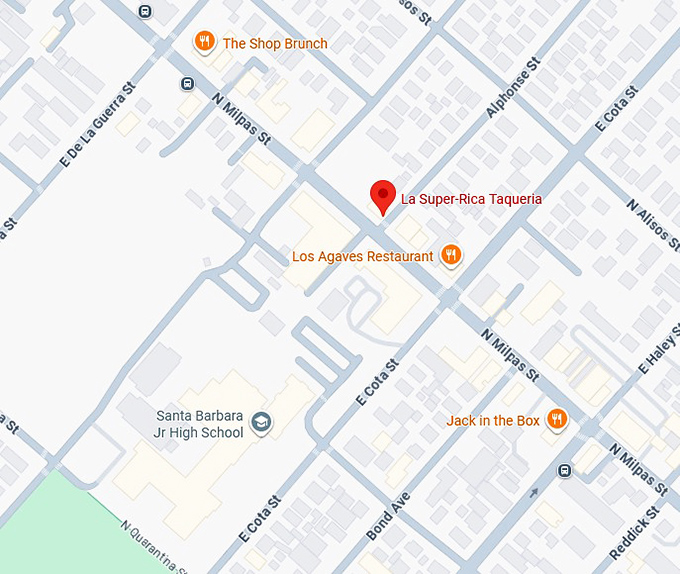 16. la super rica taqueria map