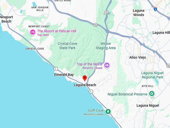 16. laguna beach map