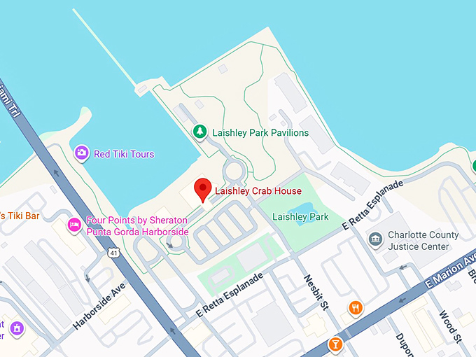 16. laishley crab house map