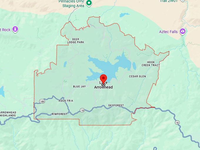 16. lake arrowhead map