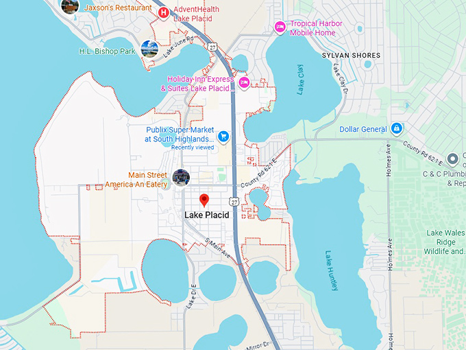 16. lake placid map