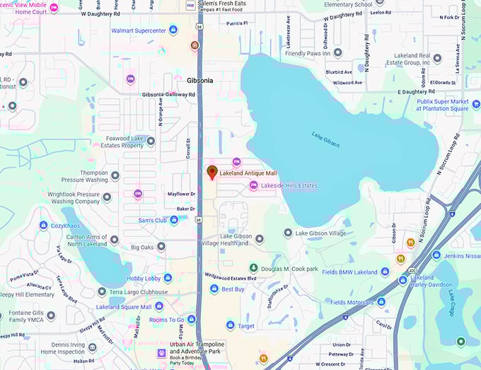 16. lakeland antique mall (4985 us hwy 98 n) map