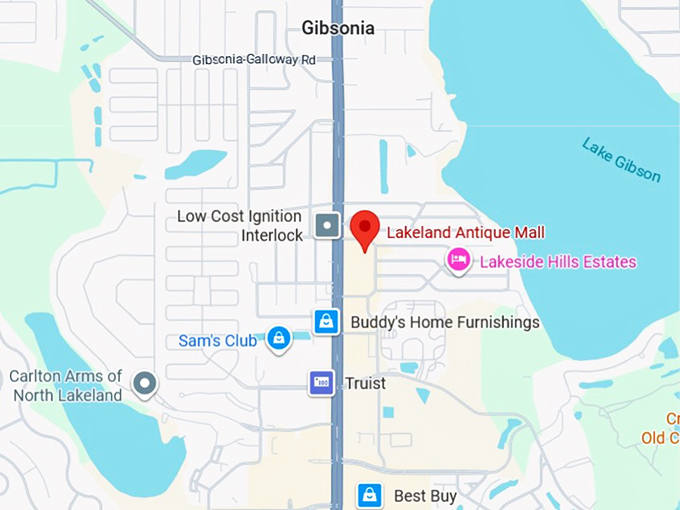 16. lakeland antique mall map