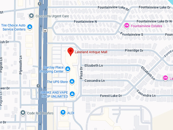 16. lakeland antique mall map