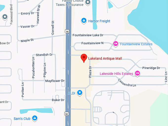 16. lakeland antique mall map