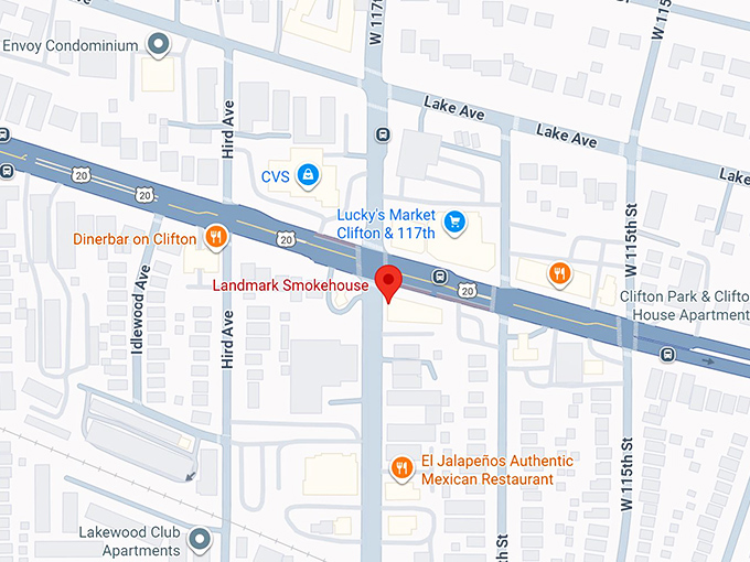 landmark smokehouse map