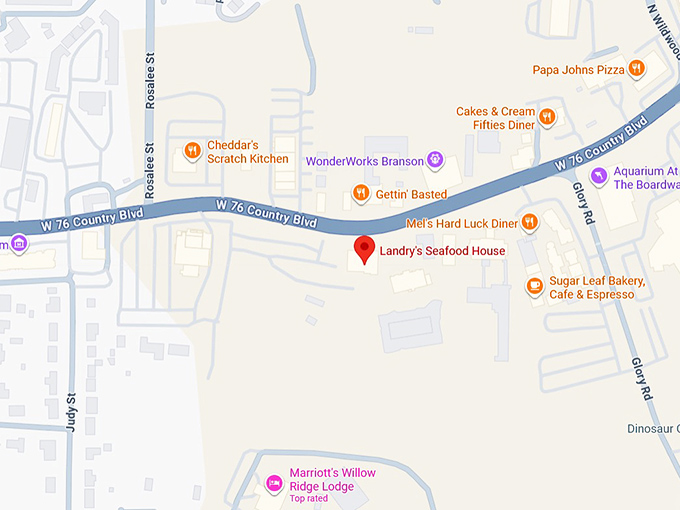 16. landry&rsquo;s seafood house map