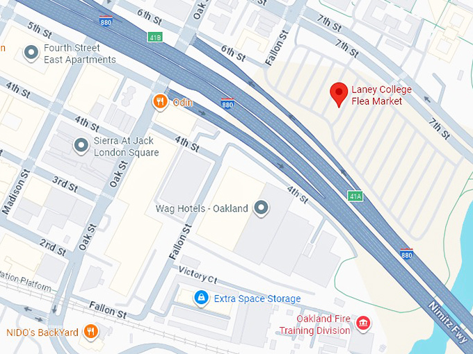 16. laney college flea market map