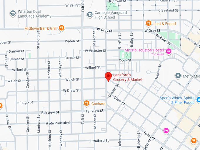 16. lankford's grocery & market map