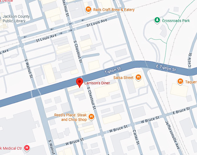 16. larrison's diner map