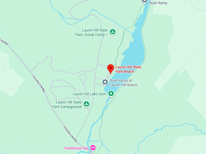 16. laurel hill state park beach map