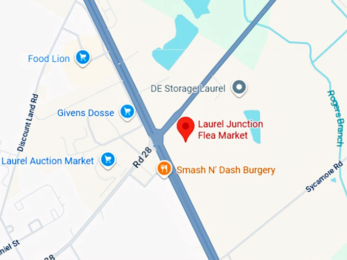 16. laurel junction flea market map