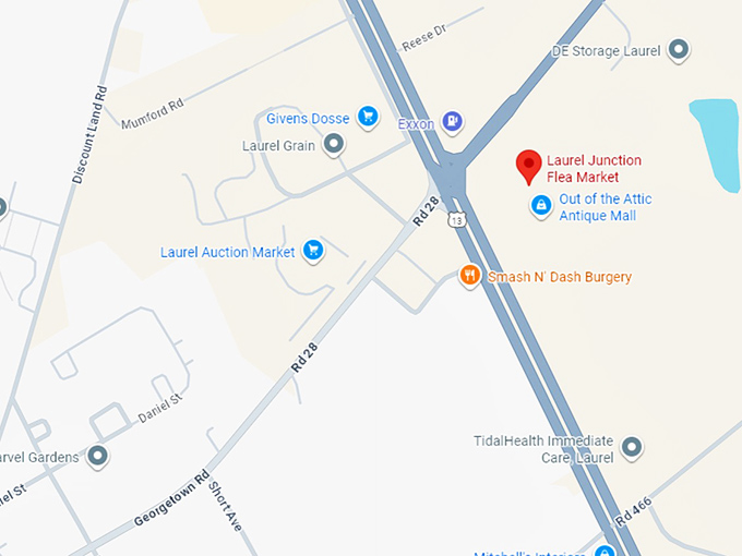 16. laurel junction flea market map