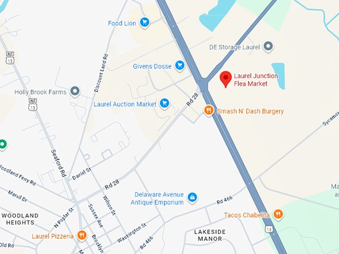16. laurel junction flea market map