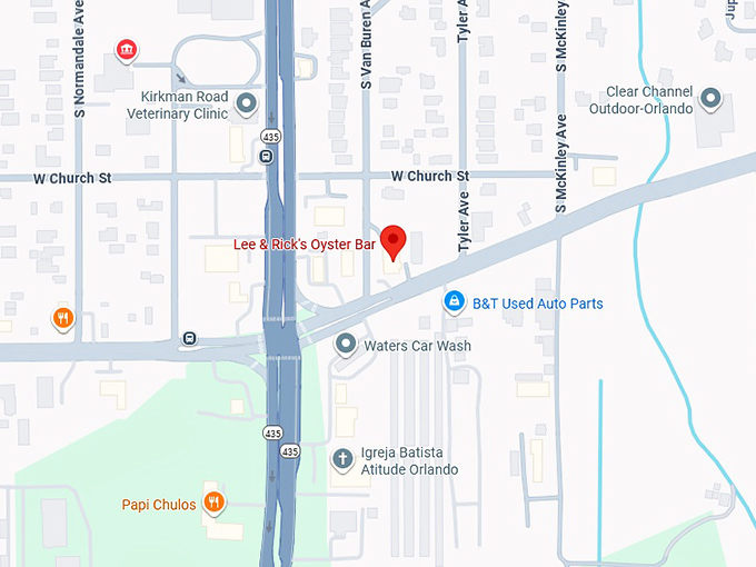 16. lee & rick's oyster bar map