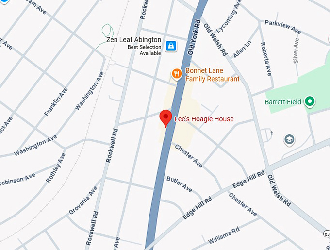 16. lee&rsquo;s hoagie house map