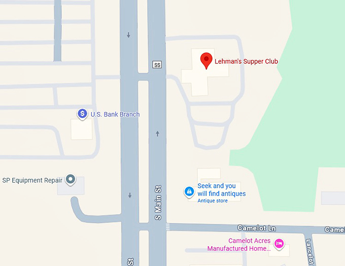 16. lehman's supper club map