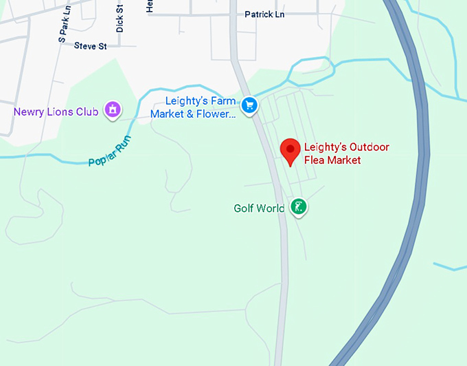 16. leighty's outdoor flea market map