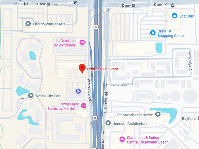 16. lenny&rsquo;s restaurant map