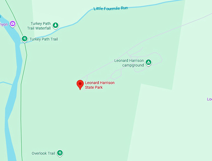 16. leonard harrison state park map