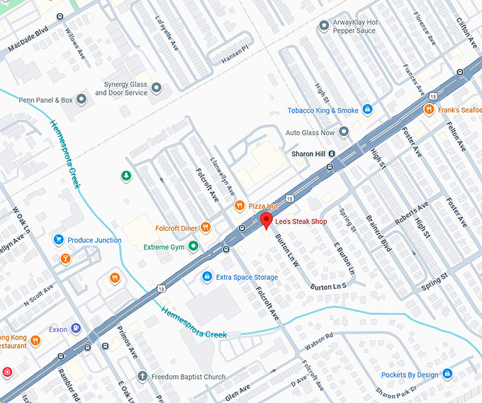 16. leo&rsquo;s steak shop map