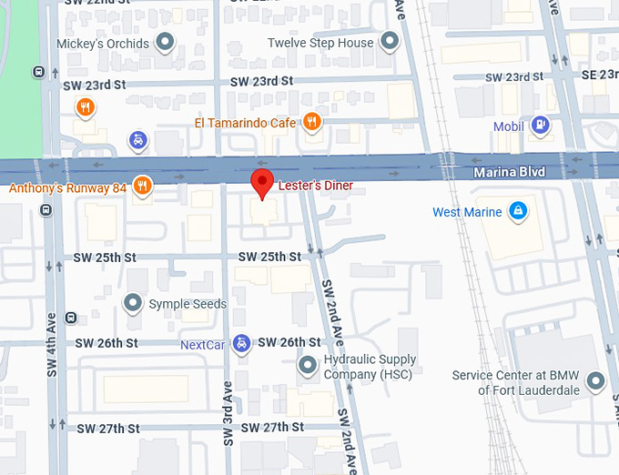 16. lester's diner map