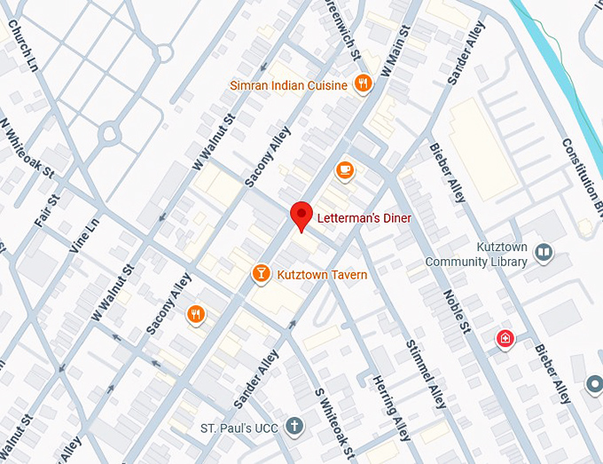 16. letterman&rsquo;s diner map