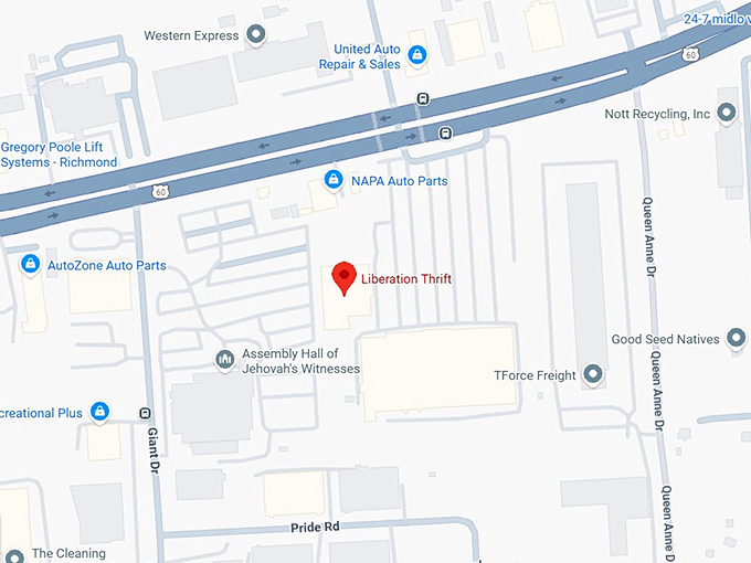 16. liberation thrift map