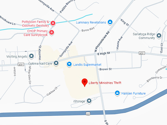 16. liberty ministries thrift map