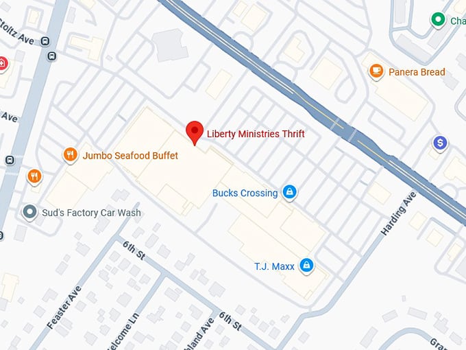 16. liberty ministries thrift map