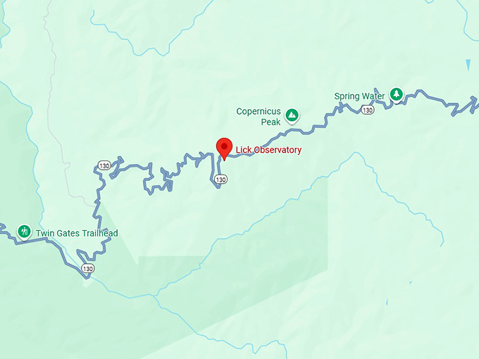 16. lick observatory map