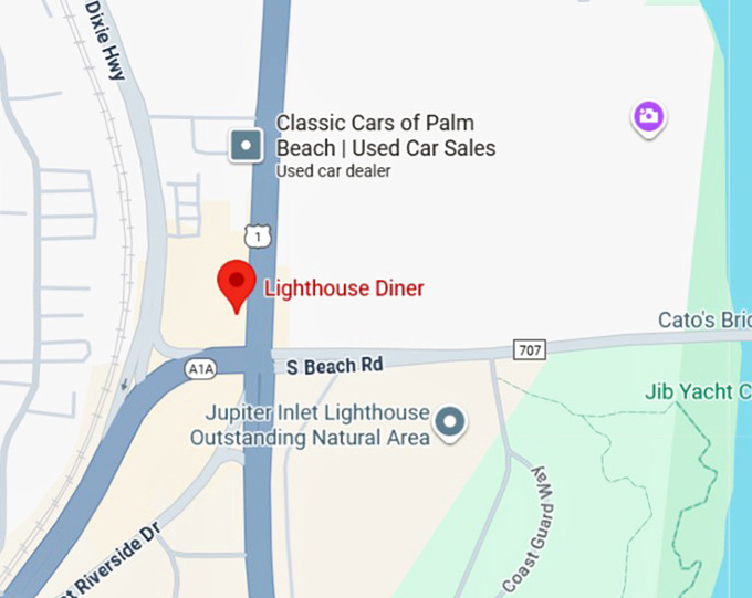 16. lighthouse diner map