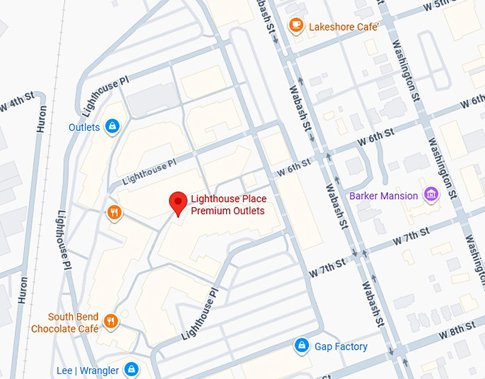 16. lighthouse place premium outlets map