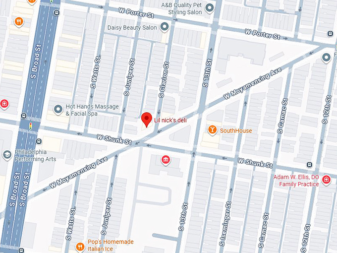 16. lil nick&rsquo;s deli map