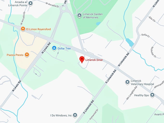 16. limerick diner map