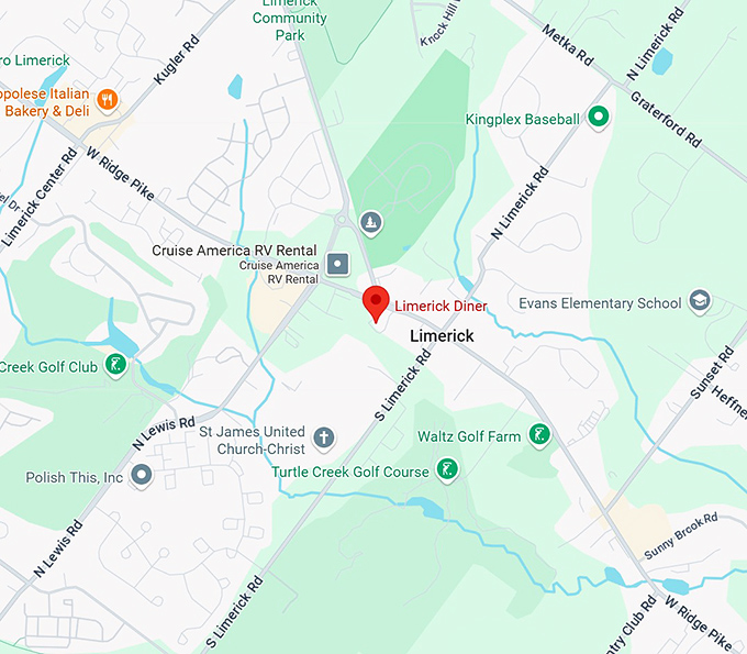 16. limerick diner map