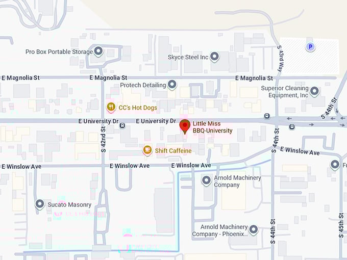 16. little miss bbq university map