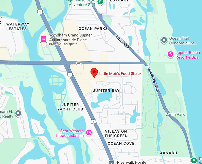 little moir's food shack map