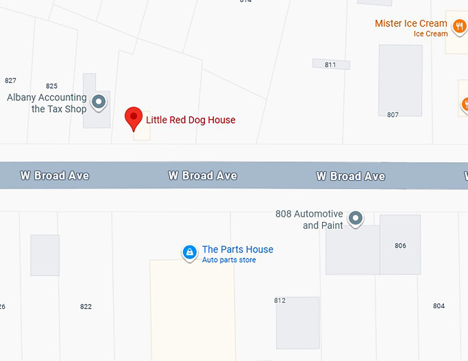 16. little red dog house map