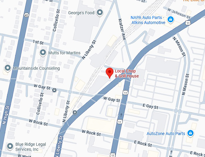 16. local chop & grill house map