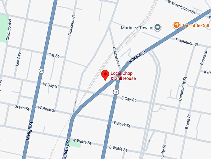 16. local chop & grill house map