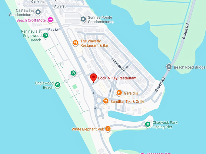 16. lock &lsquo;n key restaurant & pub map