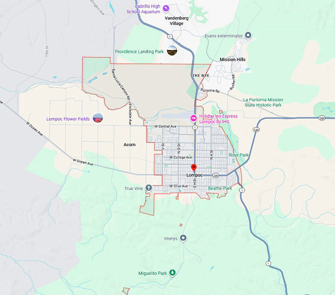 16. lompoc map