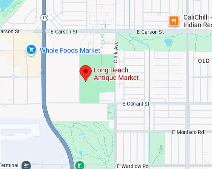 16. long beach antique market map