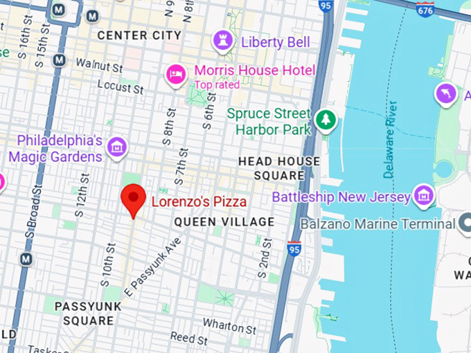 16. lorenzo’s pizza map