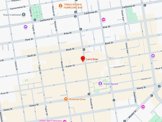 16. lori's diner map