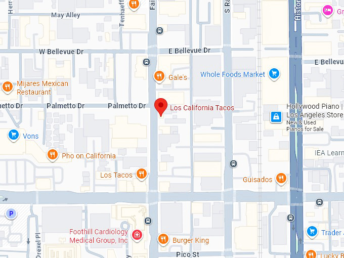 16. los california tacos map